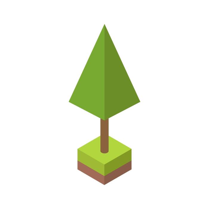 Axonometric Tree Vector Art, Icons, and Graphics for Free Download