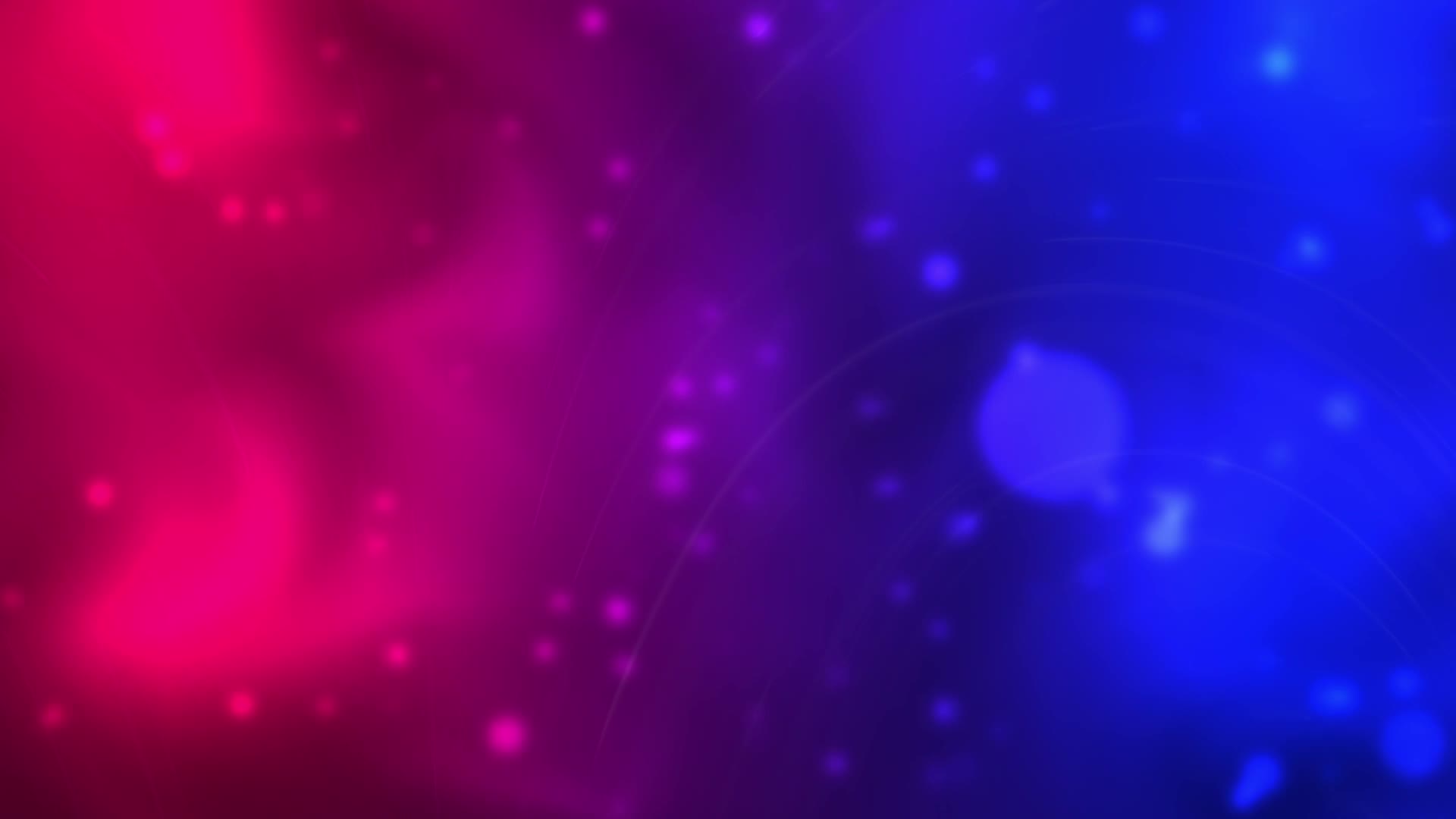 Red and blue space floating particles with white lines background ...