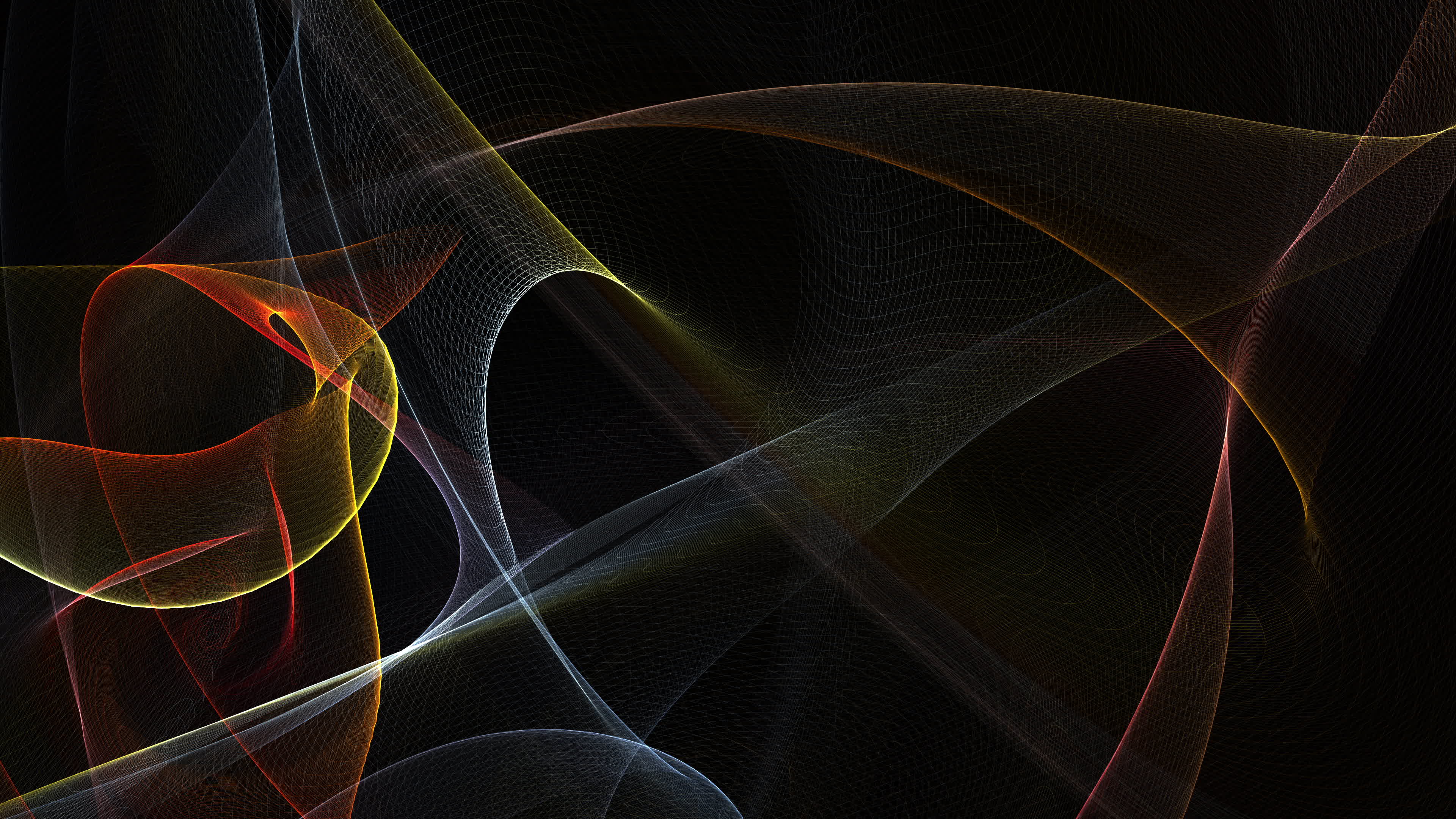 Technology digital wire mesh wave multicolored loop animation 2527207 ...