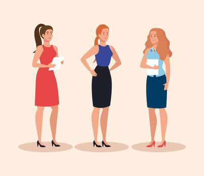 business women set 4100396 Vector Art at Vecteezy