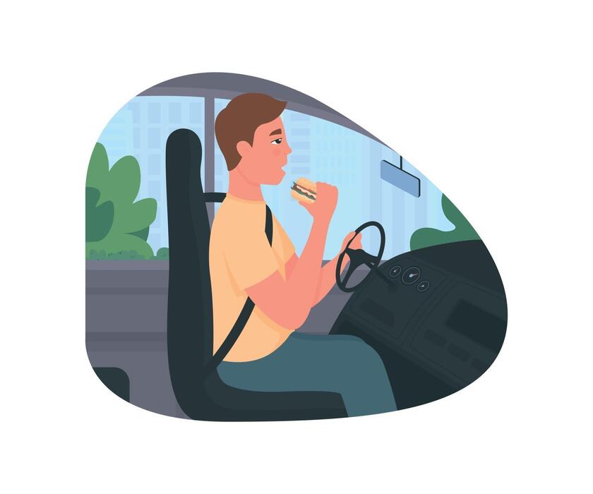 Distracted Driving Vector Art, Icons, and Graphics for Free Download
