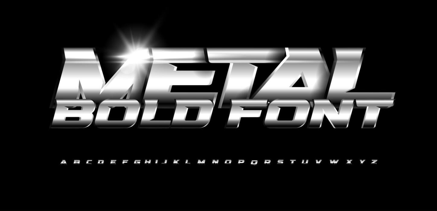 Chrome Fonts Vector Art Icons And Graphics For Free Download