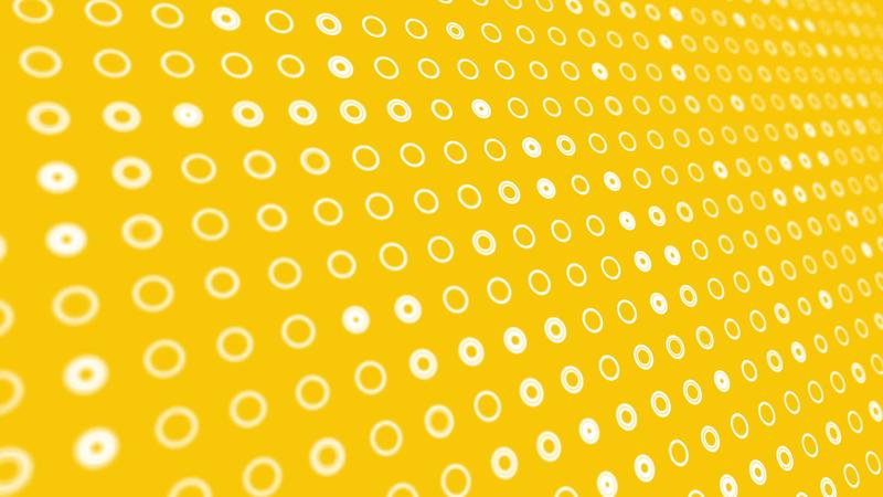 Dynamic animated background with pulsating white circles on yellow ...