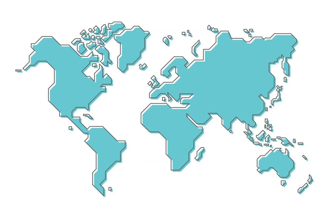 Simple World Map Vector Art, Icons, and Graphics for Free Download