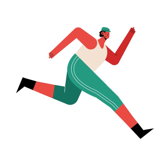 Athlete Running Vector Art, Icons, and Graphics for Free Download