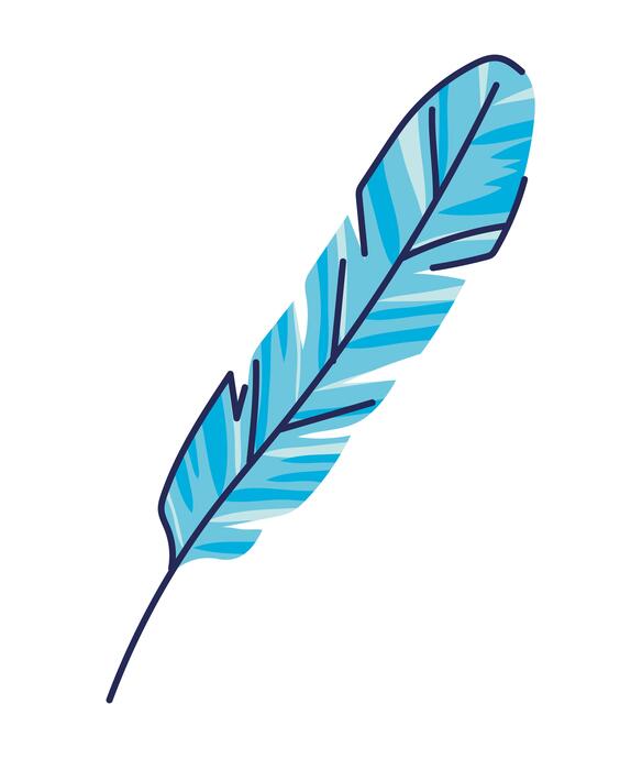Blue Feather Vector Art, Icons, and Graphics for Free Download