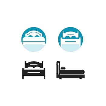 bed logo vector 2784604 Vector Art at Vecteezy