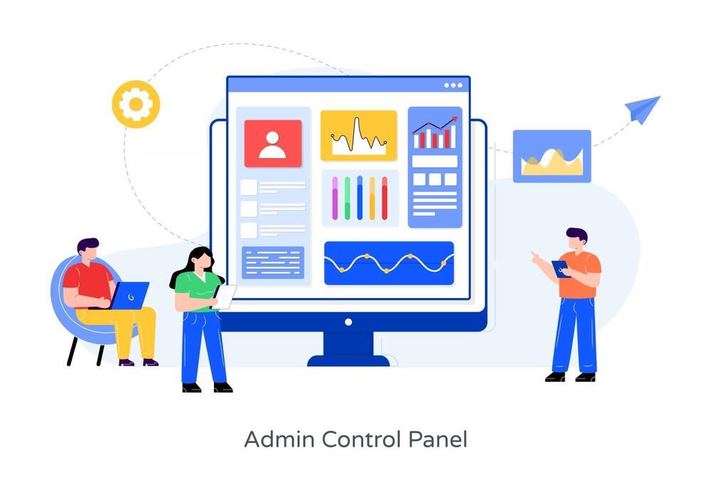 Admin Dashboard Vector Art, Icons, and Graphics for Free Download