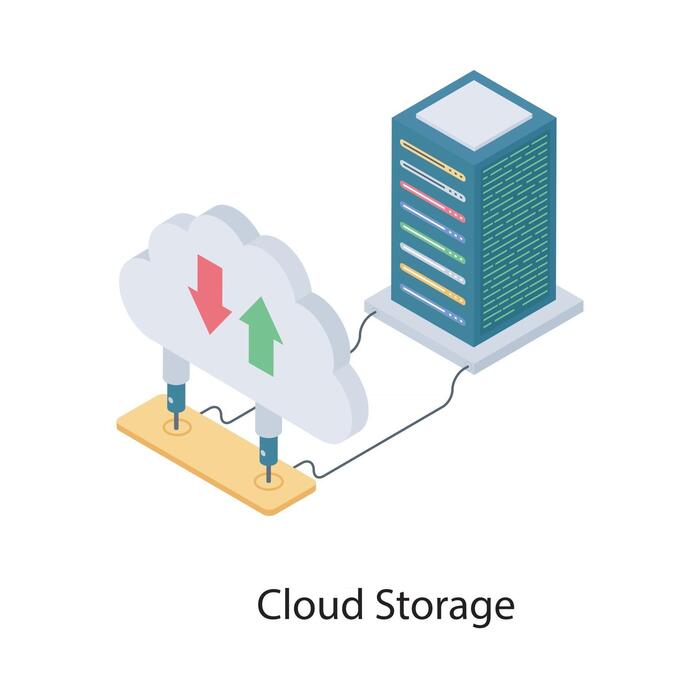 Cloud Data Technology 2824562 Vector Art at Vecteezy