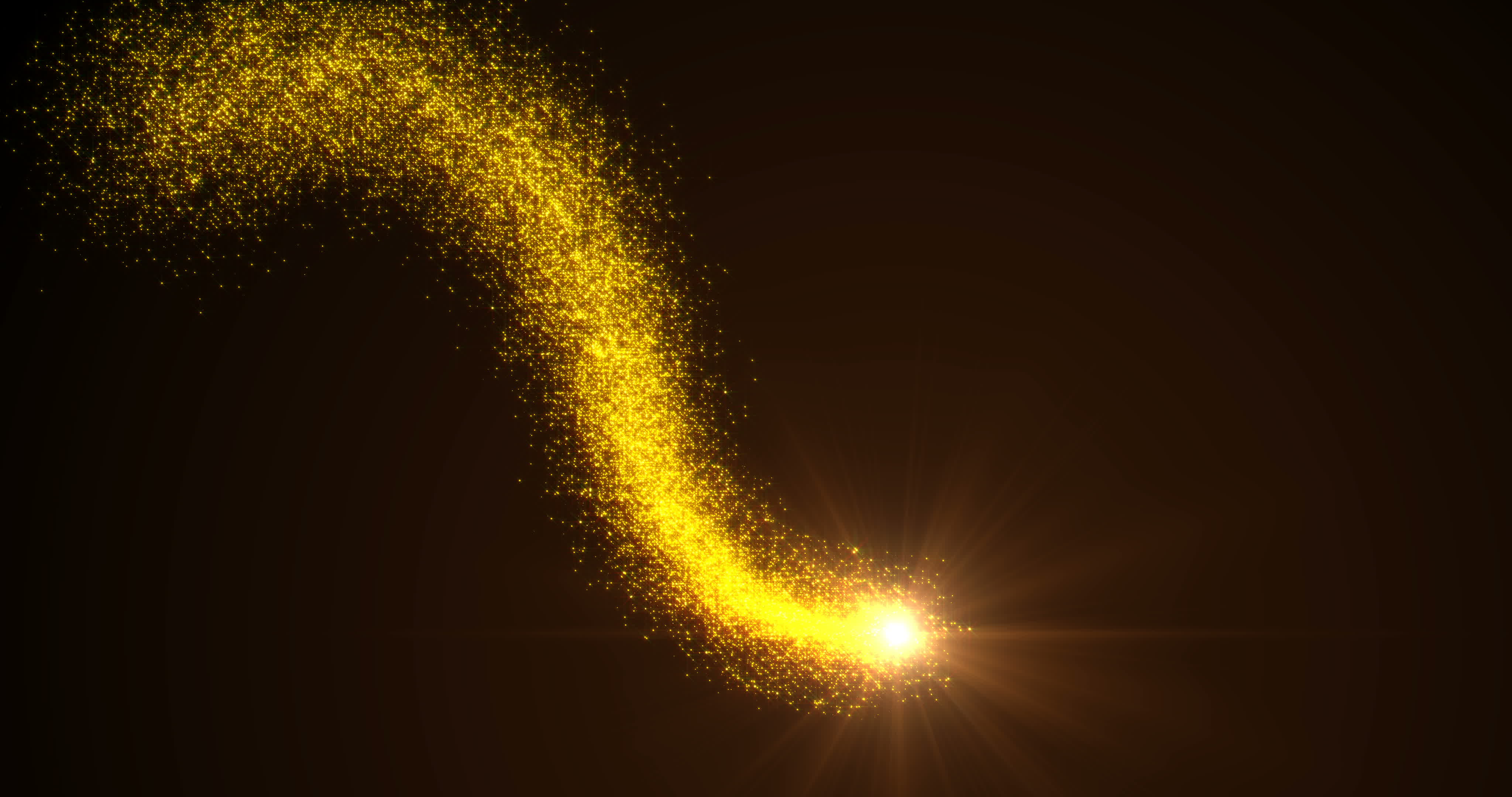 Gold Glittering Stars Dust Gold Glittering Stars Dust Trail Background