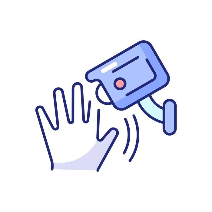 Sensor icon, line on white 3184147 Vector Art at Vecteezy