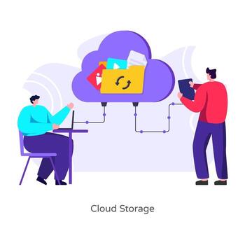 Cloud Server and Storage 4825210 Vector Art at Vecteezy