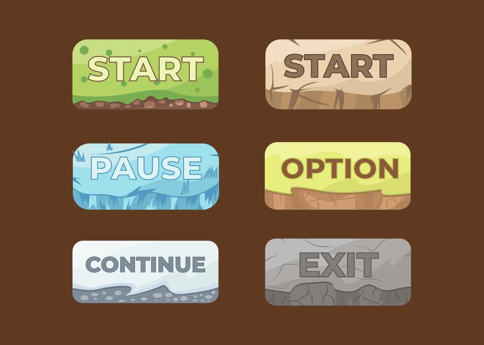 Game Buttons Vector Art, Icons, and Graphics for Free Download