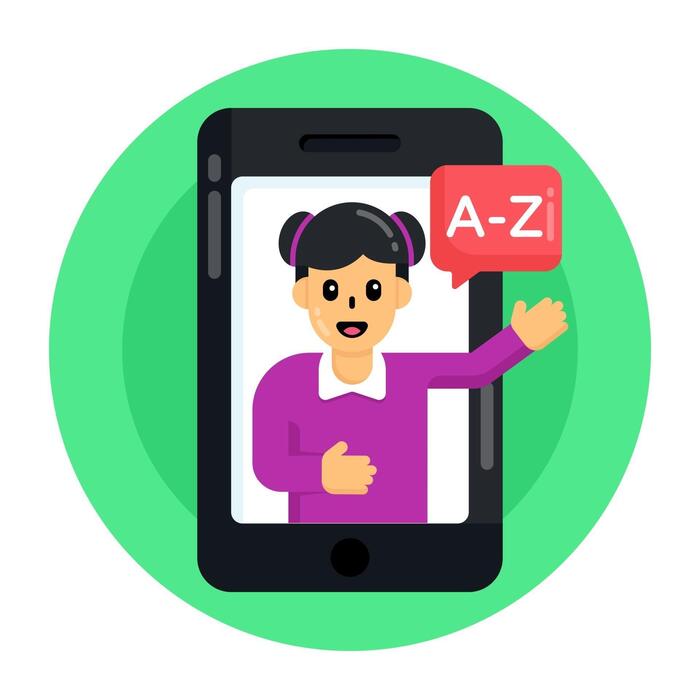 Language Learning app 3266000 Vector Art at Vecteezy
