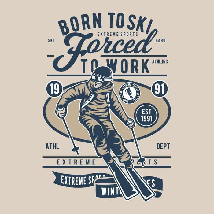 Vintage Ski Vector Art, Icons, and Graphics for Free Download