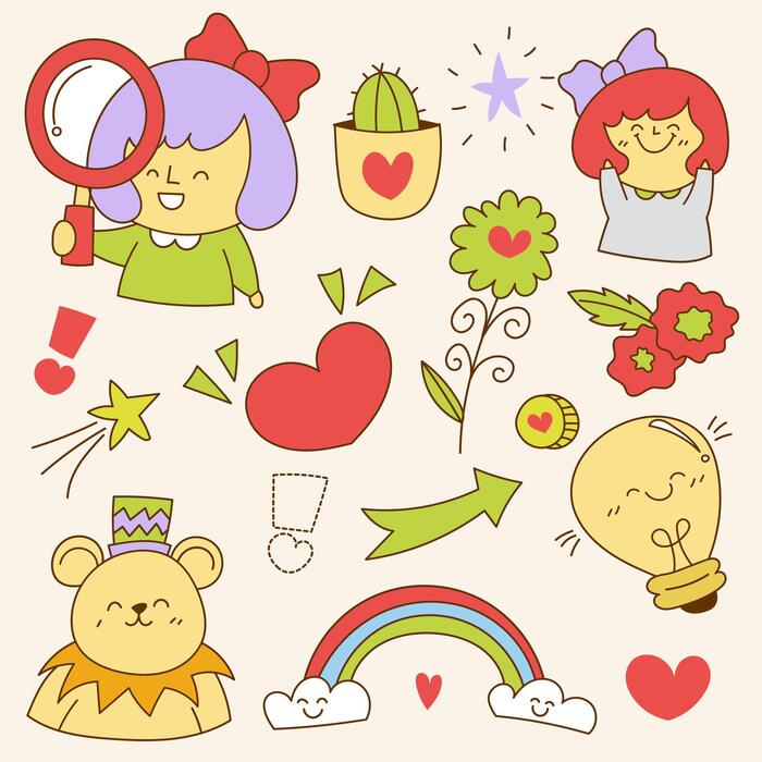 Page 2 | Cute Collection Vector Art, Icons, and Graphics for Free Download