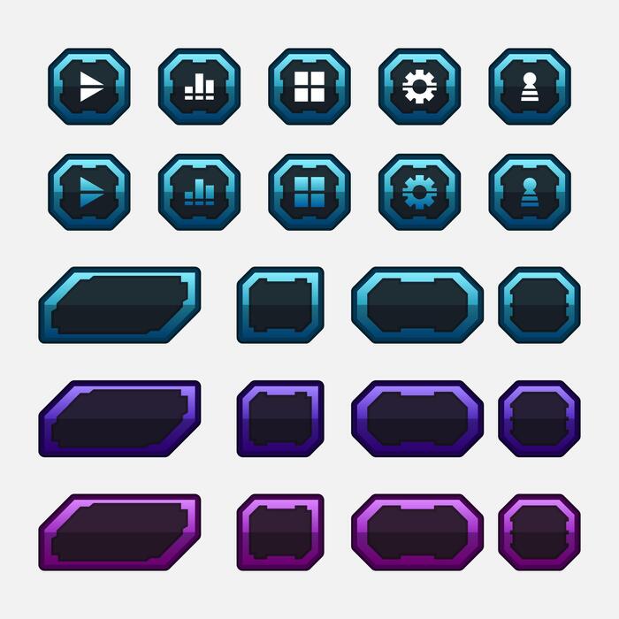 Game Buttons Vector Art, Icons, and Graphics for Free Download