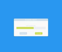 Upload window with progress bar, vector ui design 3223399 Vector Art at ...