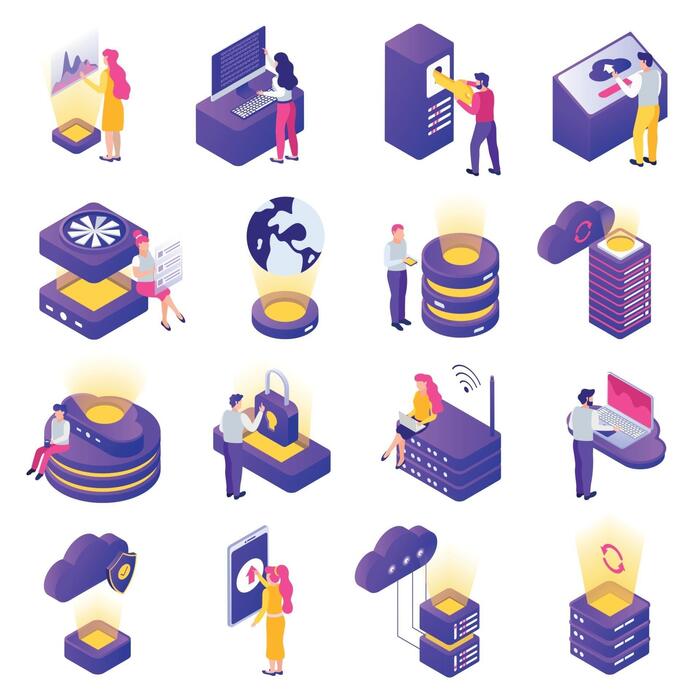 Data Center Icon Vector Art, Icons, and Graphics for Free Download