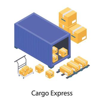 Cargo Truck Loading 4744205 Vector Art at Vecteezy