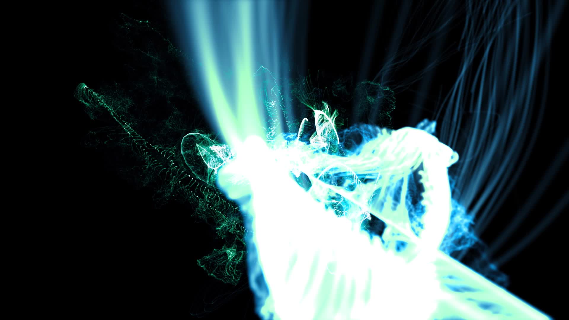 Microscopic particles explode chaotically - Loop 2970375 Stock Video at ...