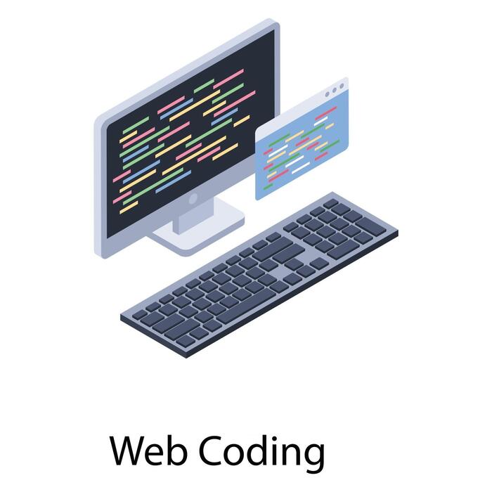 Web Coding Vector Art, Icons, and Graphics for Free Download