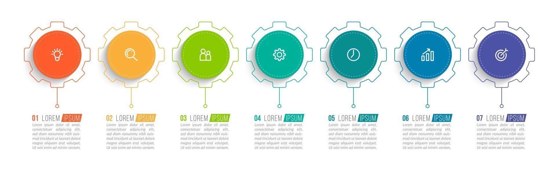 7 Step Process Vector Art, Icons, and Graphics for Free Download