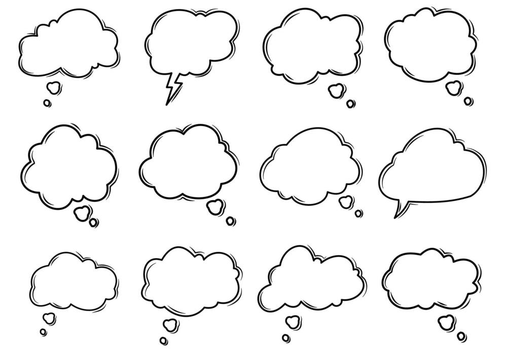 Thought Bubble Vector Art, Icons, and Graphics for Free Download