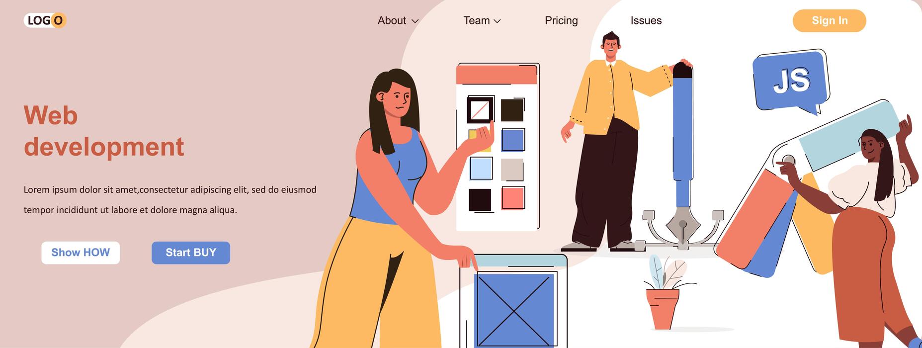 Programming Background Vector Art, Icons, and Graphics for Free Download