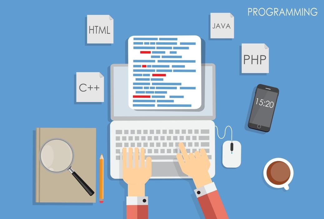 Programming Coding Flat Concept Vector Illustration 4798499 Vector Art At Vecteezy