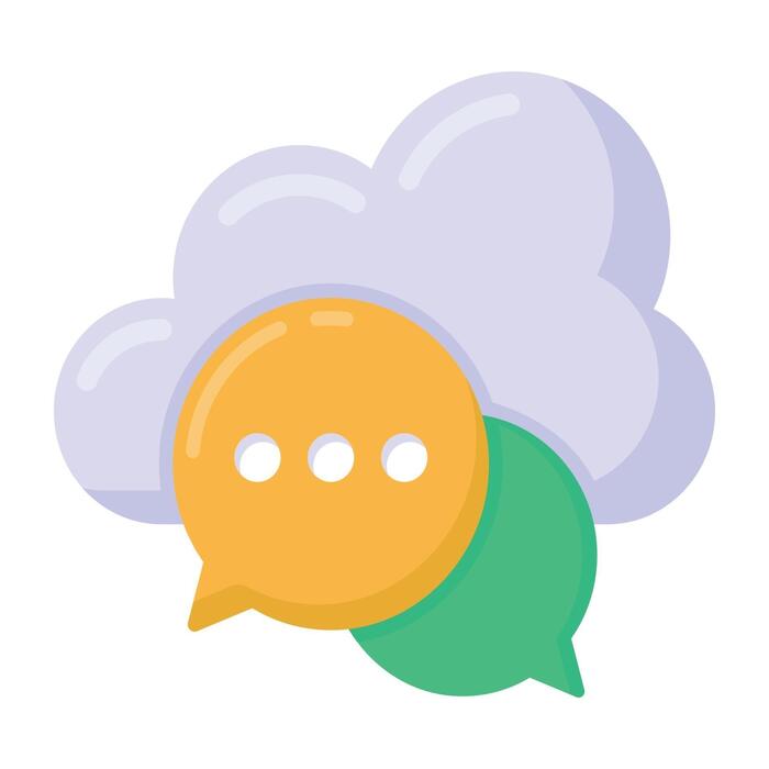 Chat Cloud Vector Art, Icons, and Graphics for Free Download