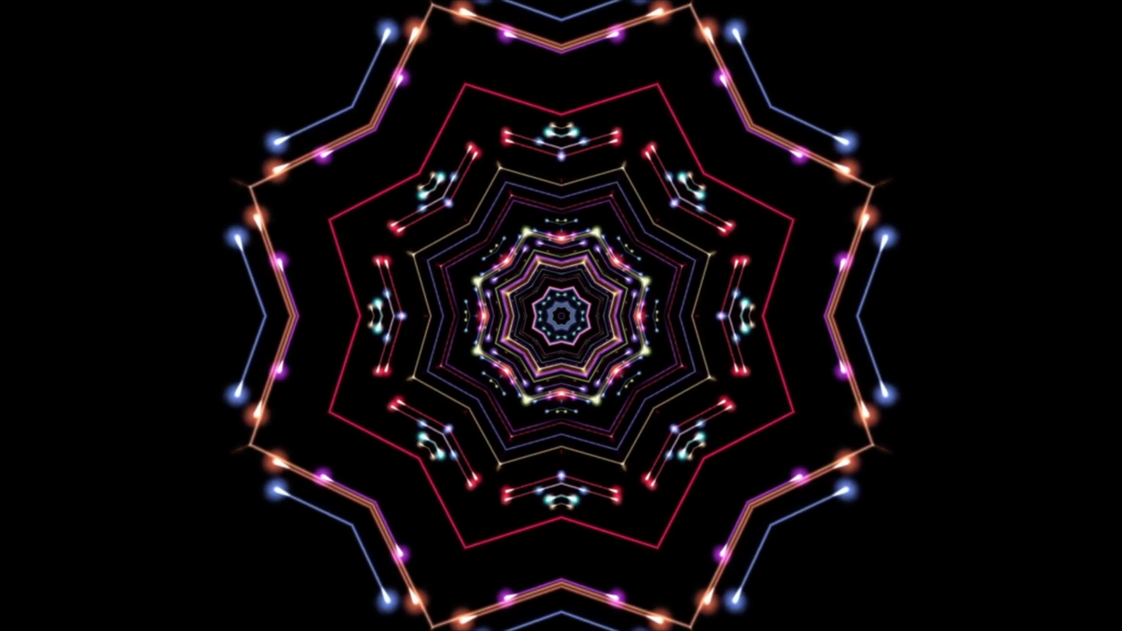 Symmetrical Patternsvj Fractal Kaleidoscope Seamless Loop Animation