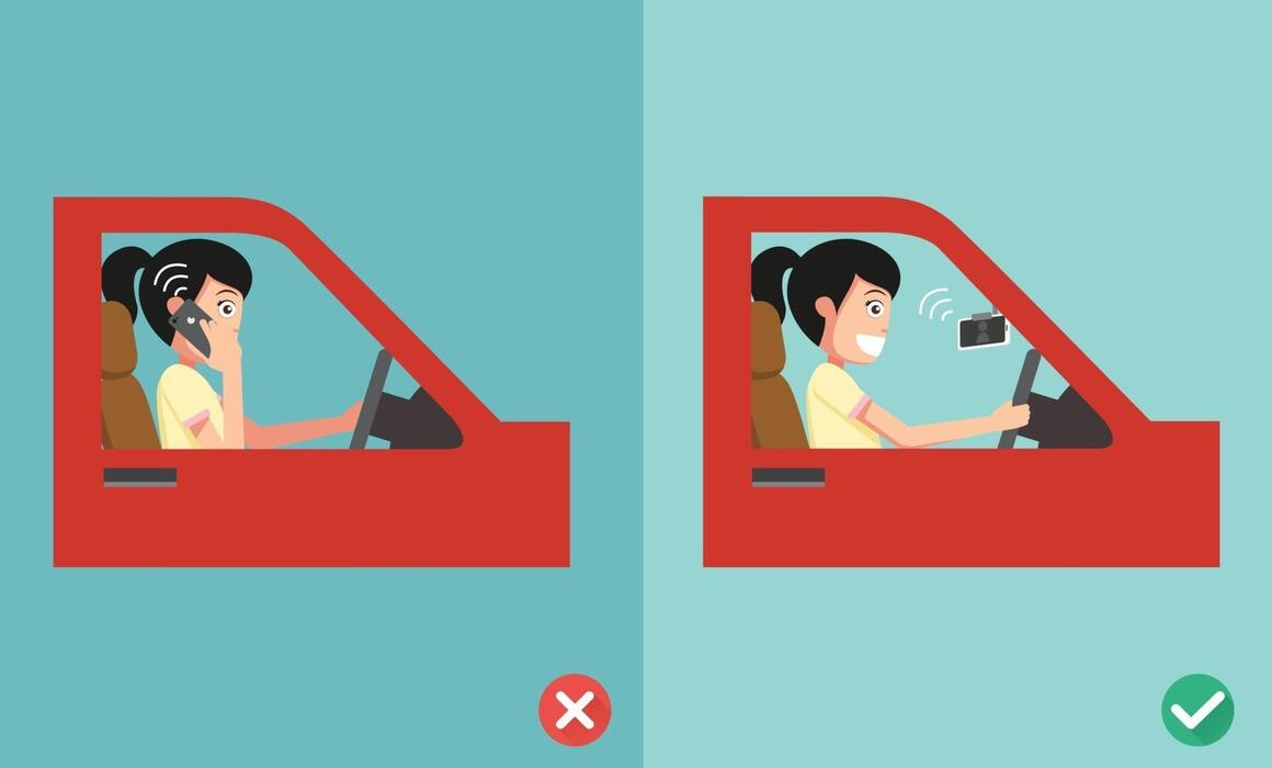 Distracted Driving Vector Art, Icons, and Graphics for Free Download