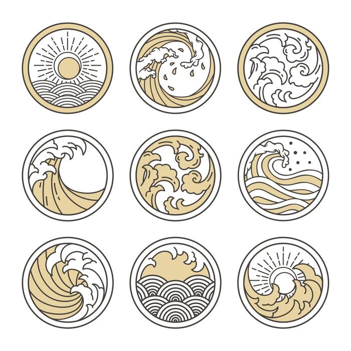 Simple Wave Vector Art, Icons, and Graphics for Free Download