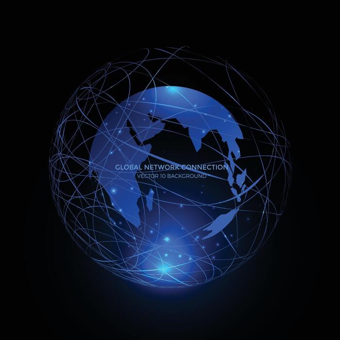 Globe Network Vector Art, Icons, and Graphics for Free Download