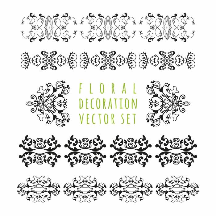 Decorative Floral Border Vector Art, Icons, and Graphics for Free Download