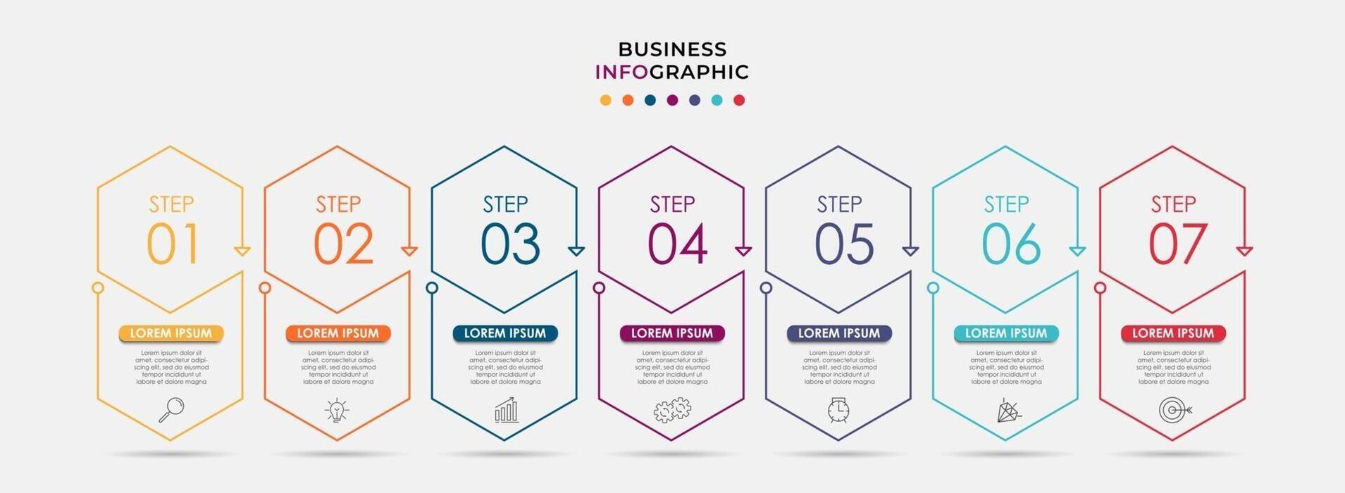 Infographic 7 Vector Art, Icons, and Graphics for Free Download