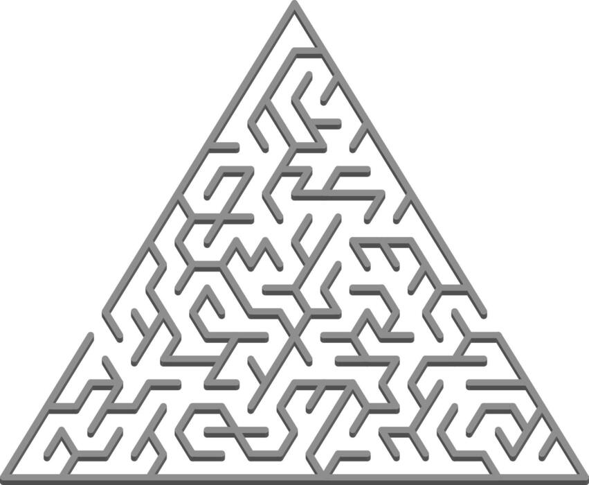 Triangle Maze Vector Art, Icons, and Graphics for Free Download