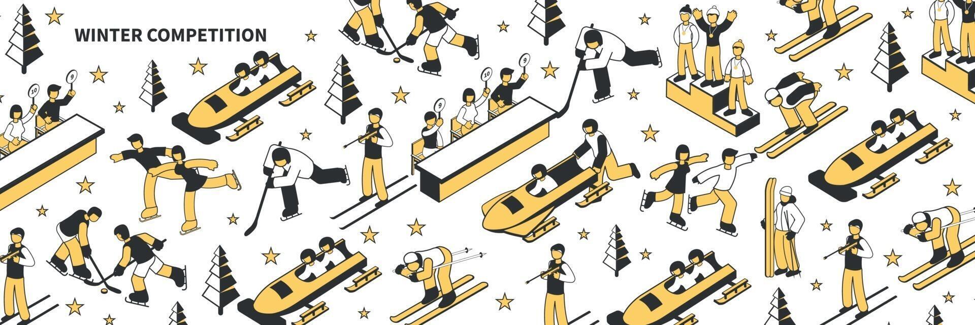 Skiing Pattern Vector Art, Icons, and Graphics for Free Download