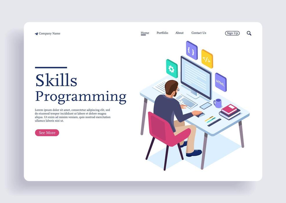 Programming Concept Vector Art, Icons, and Graphics for Free Download