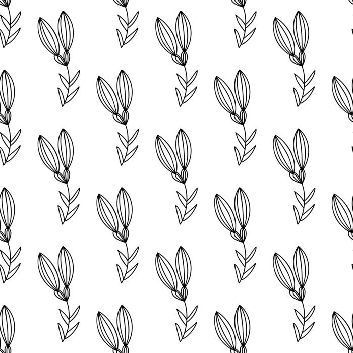 Flower Line Drawing Pattern Vector Art, Icons, and Graphics for Free ...