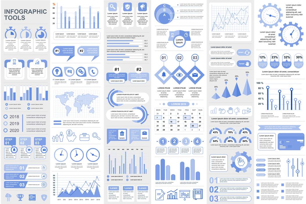 Blue Infographic Vector Art, Icons, and Graphics for Free Download