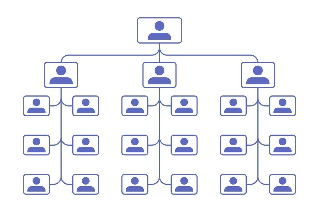 Company Organization Chart Vector Art, Icons, and Graphics for Free ...