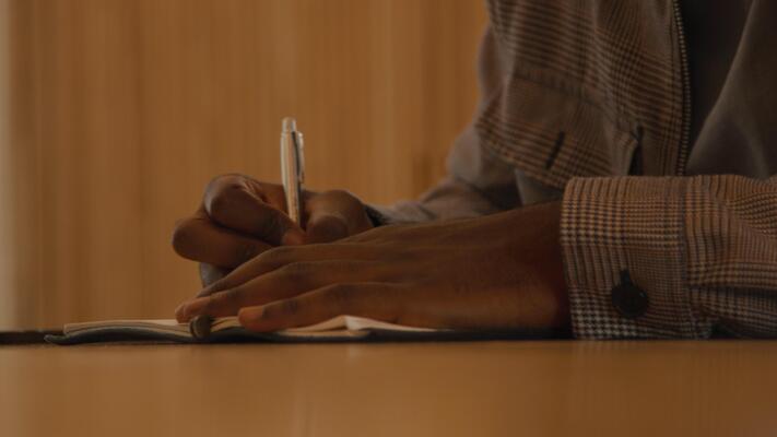 Writing Stock Video Footage for Free Download