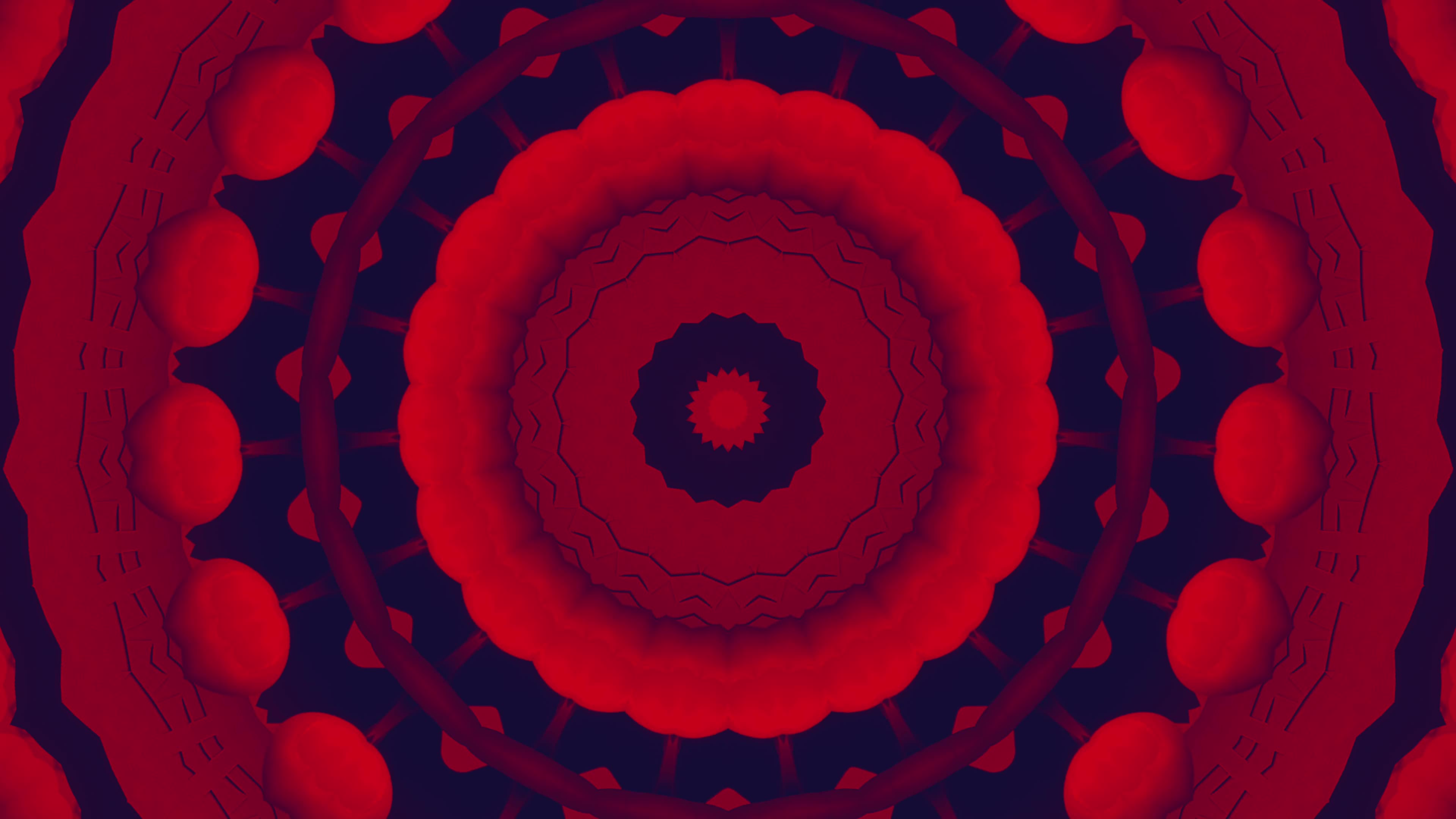 Red abstract pattern background. 4K geometric energy fractal texture ...