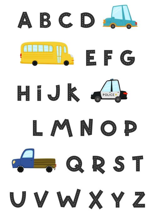 Car Alphabet Vector Art, Icons, and Graphics for Free Download
