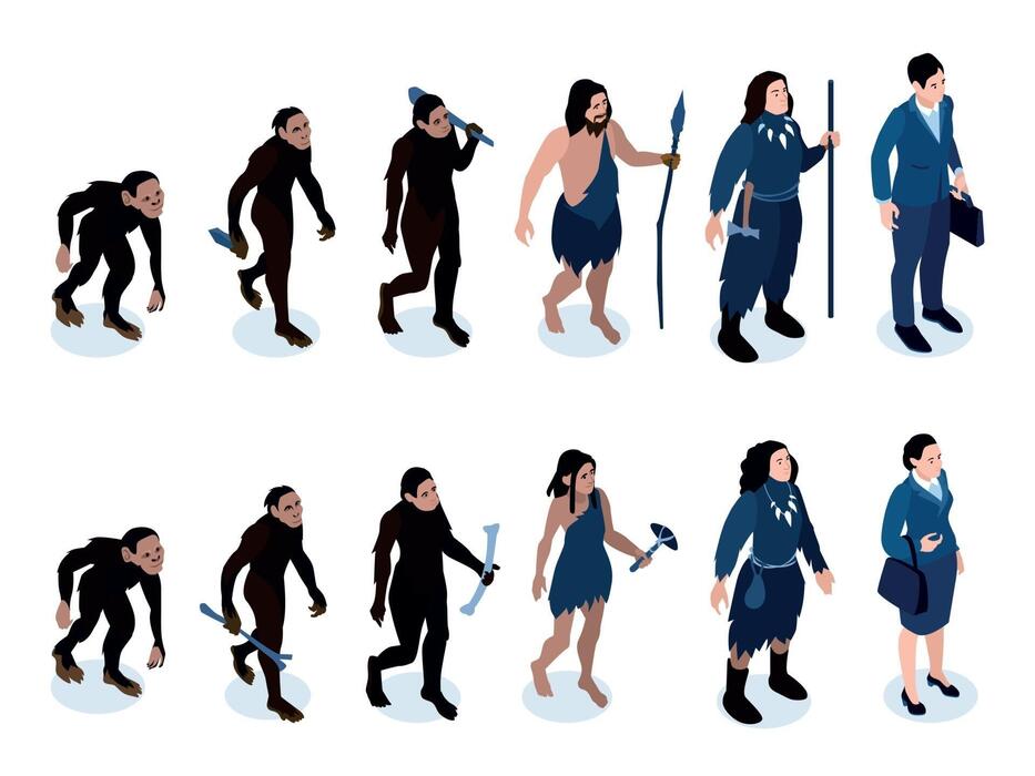 Human Evolution Vector Art, Icons, and Graphics for Free Download