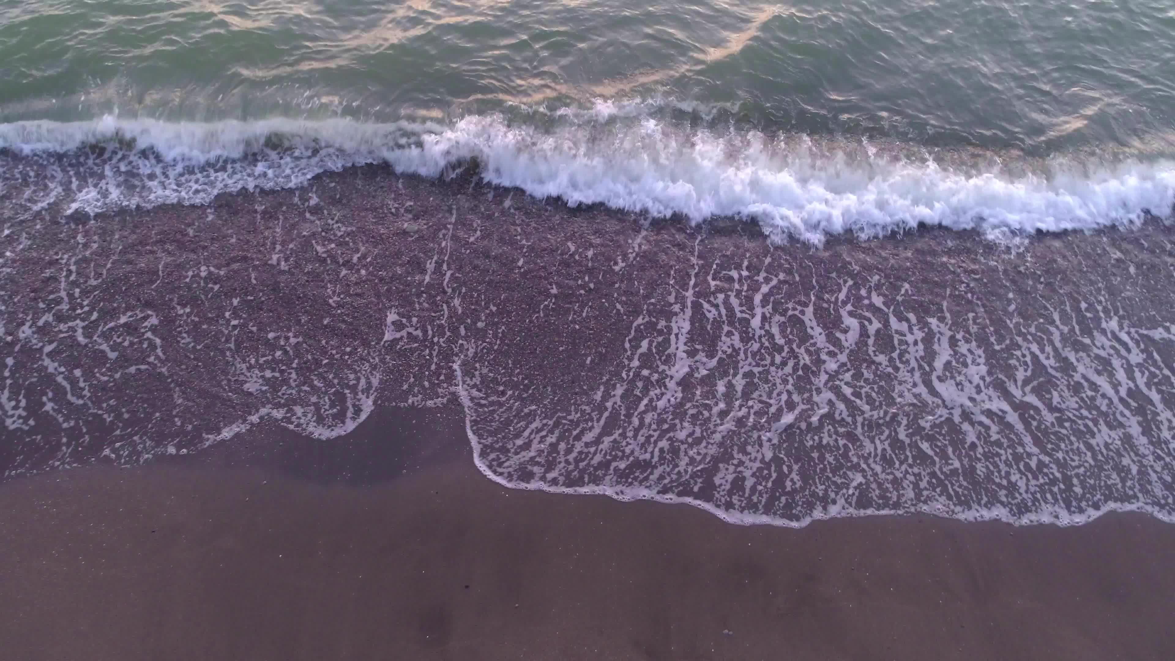 Top view of sea waves 3420601 Stock Video at Vecteezy
