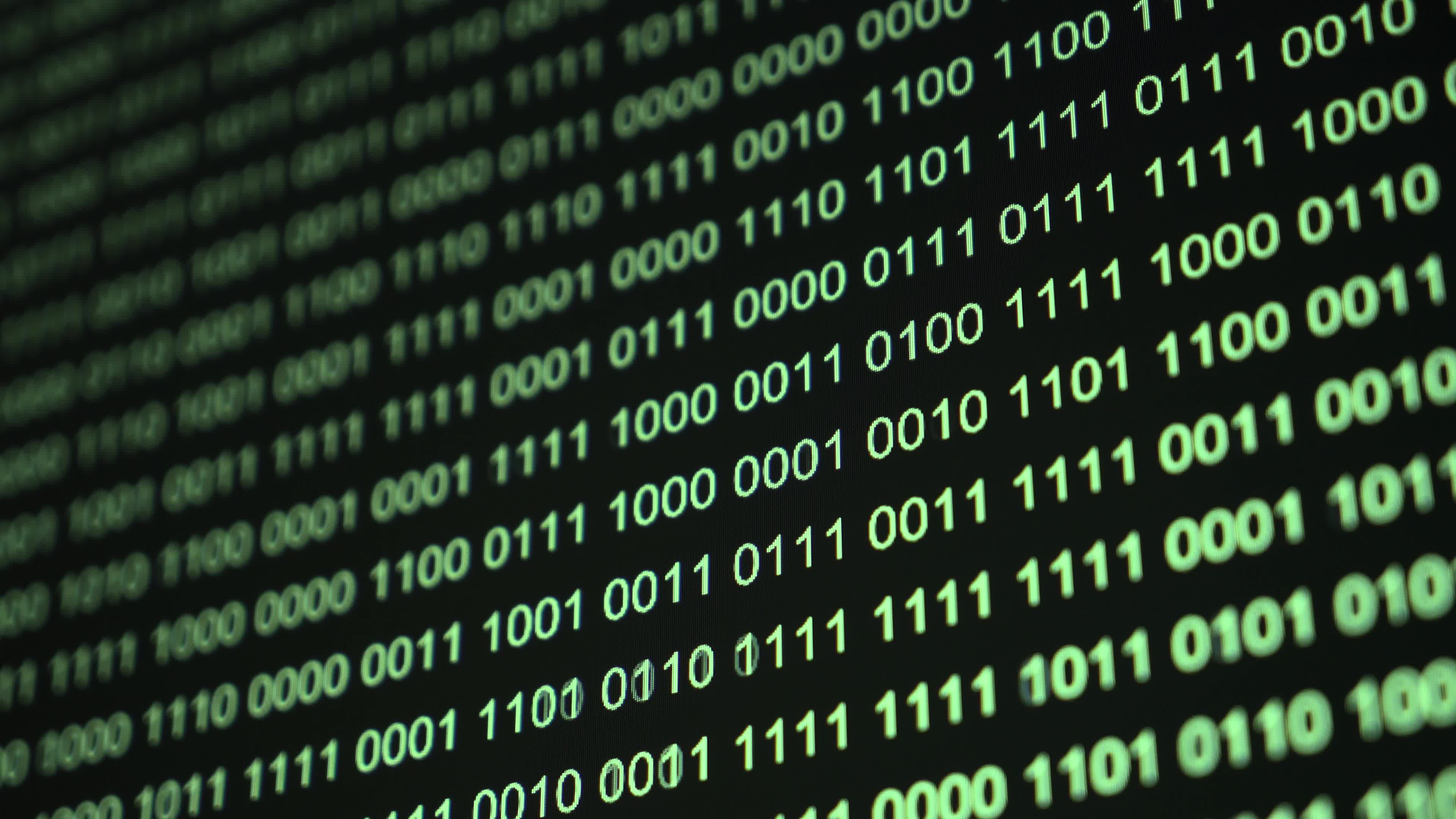 Binary Code Close Up 3466808 Stock Video at Vecteezy