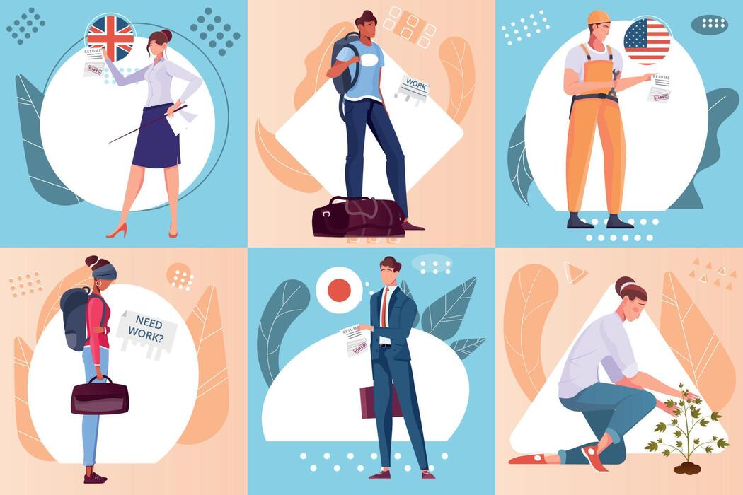 Migrant Vector Art, Icons, and Graphics for Free Download
